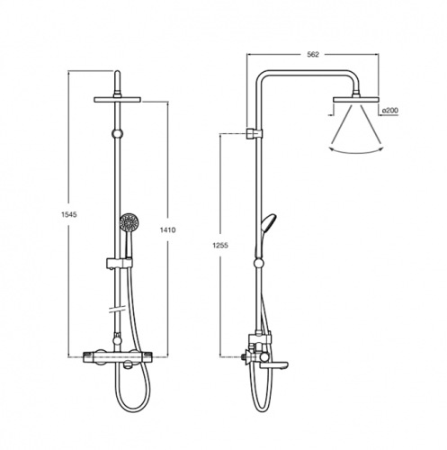 Columna baño ducha Victoria-T Roca